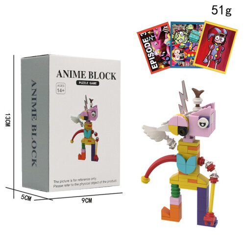 (Style H) The Amazing Digital Circus Building Block Set Action Figure ...