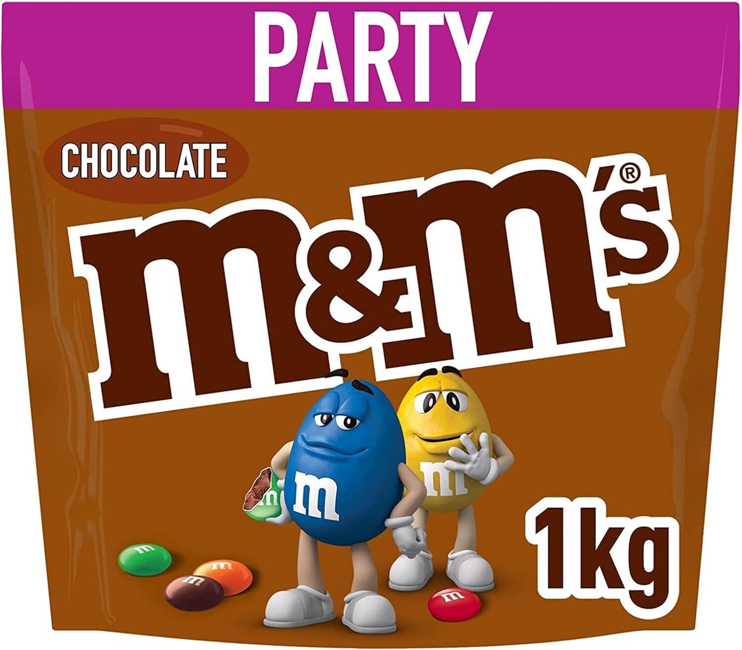 M&M'S Milk Chocolate Party Bulk Bag, Chocolate Gift & Movie Night ...
