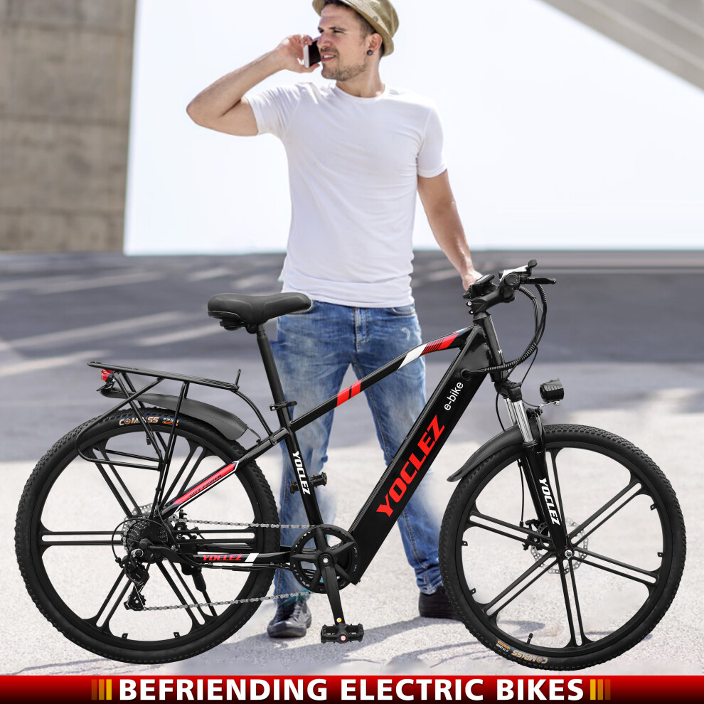 26" Electric Bike, 250W Motor Commuter Ebike, Electric Mountain Bike ...