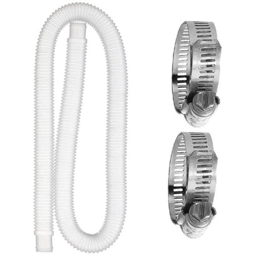Replacement Swimming Pool Hose with Metal Clamps Swimming Pool Pump ...