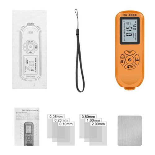 Tape Measure, Coating Thickness Gauge with Calibration Sheet, Paint ...