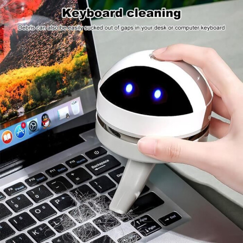 Mini Table Vacuum Cleaner, USB Rechargeable Desktop Vacuum Cleaner ...