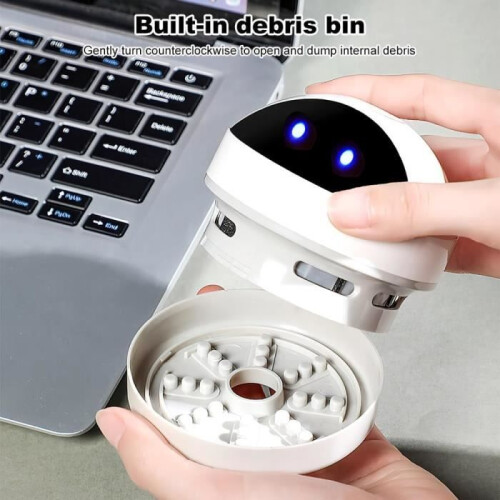 Mini Table Vacuum Cleaner, USB Rechargeable Desktop Vacuum Cleaner ...