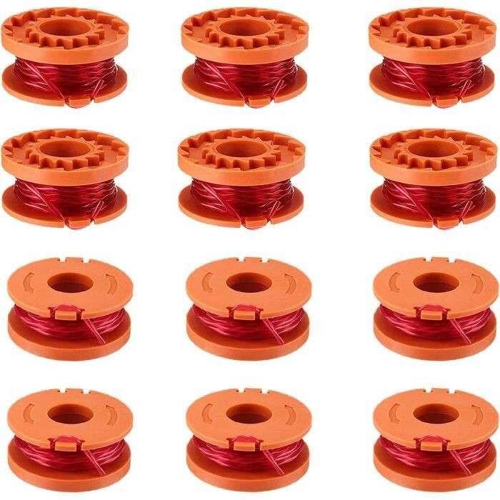 Set of 12 Nylon Replacement Lines for All 20V Brush Cutters (For WA0010), For All 20 String ...