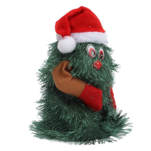 Zerone Christmas Tree with Music Cute Rotating Musical Tabletop Christmas Tree 15cm High Plant ...