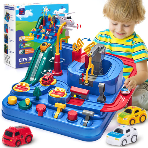 Kids Toys for 3 Year Old Boys Car Race Track Boys Toys Age 3 4 Adventure Vehicles Toy Learning Intelligence Educational Toys Gifts for 3 4 5 Year on OnBuy