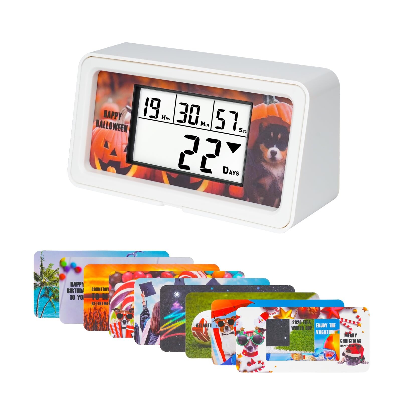 Backlight Digital 9,999 Days Countdown Timer Big LCD Display Count Down ...