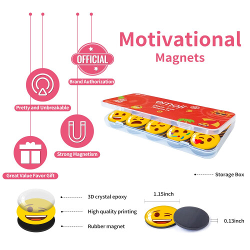 Emoji Magnets for Refrigerator Locker Fridge Decorative Magnets School ...
