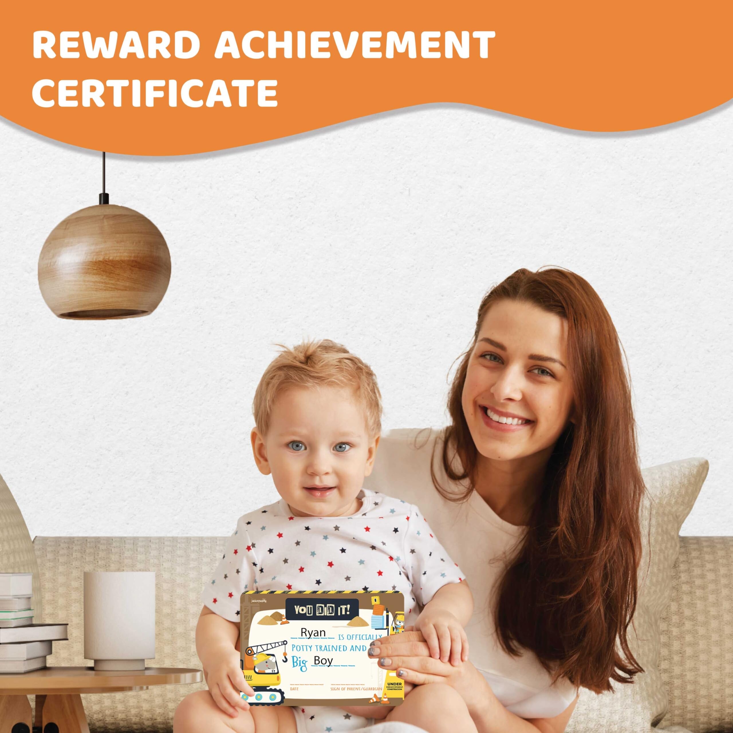 Construction Potty Training Chart | 100+ Glitter Stickers | 320 ...