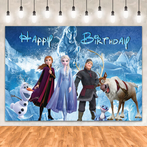 Frozen Birthday Party Backdrop, Frozen Backdrop Party Supplies ...