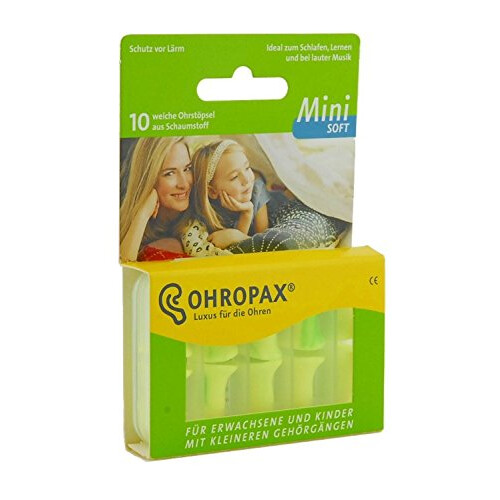 Earplugs for Smaller Ears - Ohropax Mini Soft (10 Pieces) - Earplugs ...