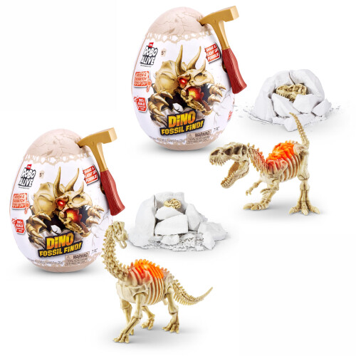 Mini Dino Fossil Find (2 Pack, T-Rex & Brontosaurus) by ZURU Boys 4-8 ...