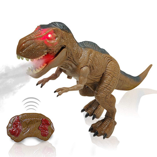 Remote Control Dinosaur Electric Toy for Kids - RC Realistic T-REX ...