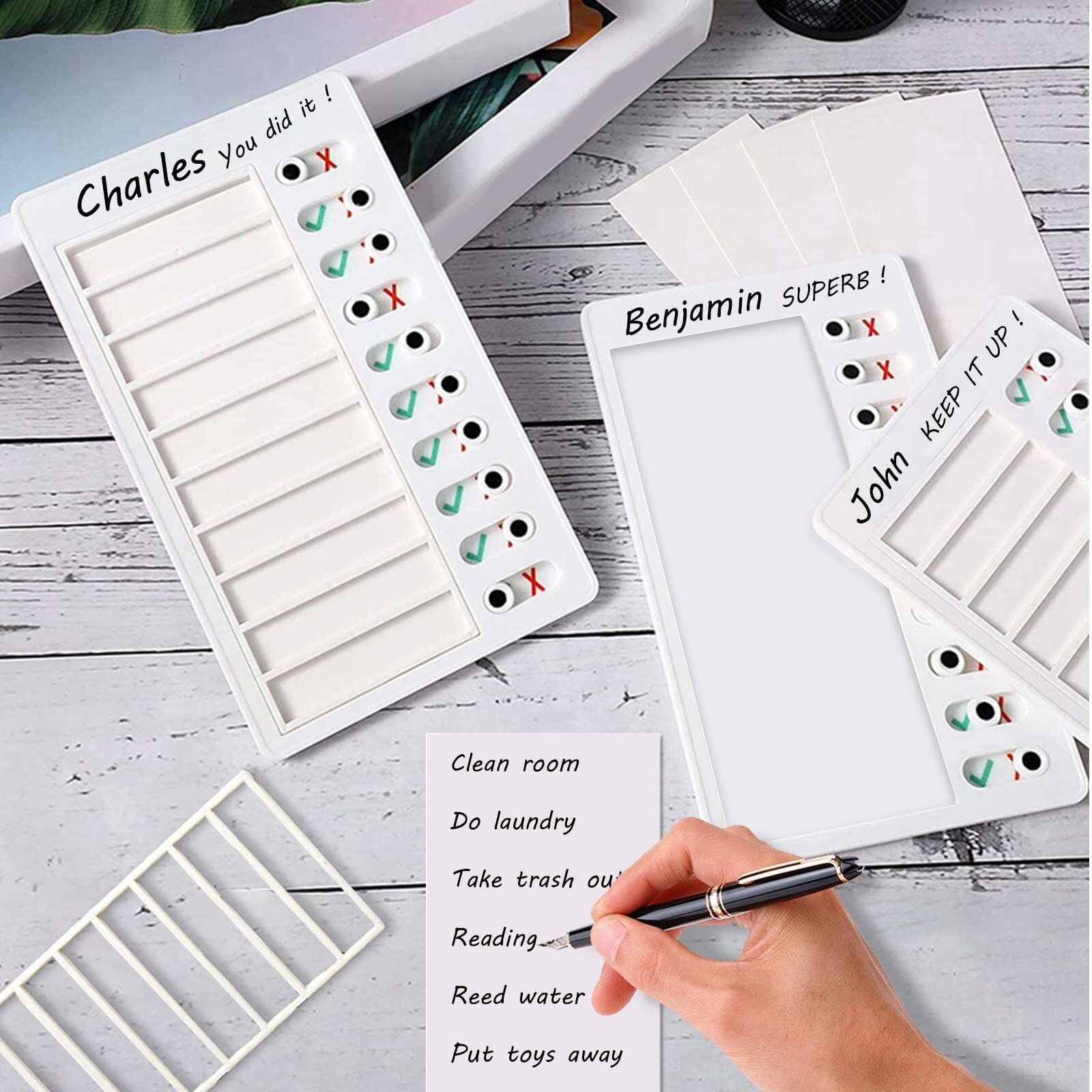 2 Pcs to Do List Checklist Board, Chores Chart for Kids Adults Routine Chart for Children, to Do ...