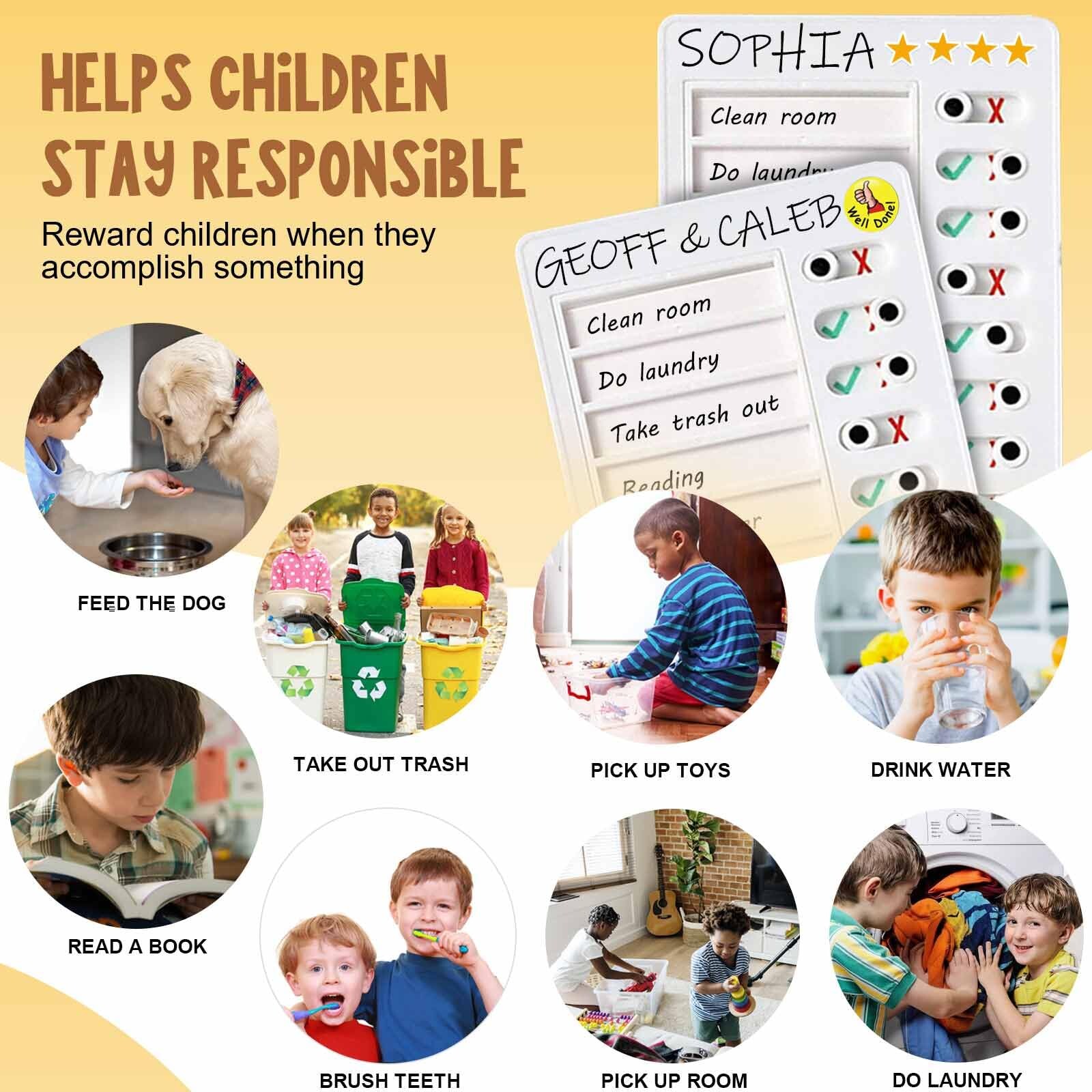 2 Pcs to Do List Checklist Board, Chores Chart for Kids Adults Routine ...