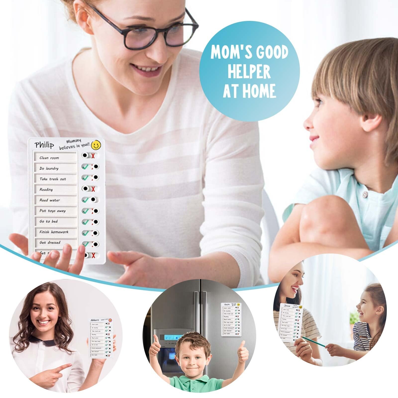 2 Pcs to Do List Checklist Board, Chores Chart for Kids Adults Routine ...