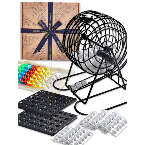 Metal Bingo Machine Game Set | Family Board Game with Bingo Cards ...