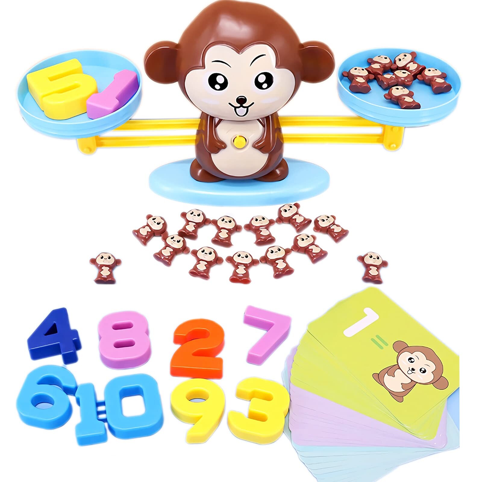 Monkey Balance Math Game,Monkey Weighing Scale Montessori Educational ...