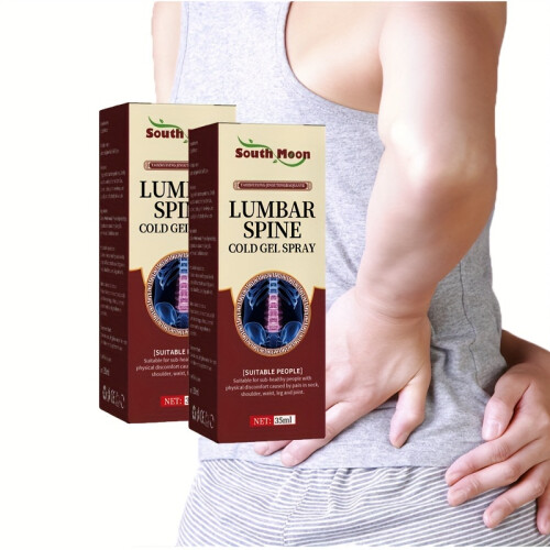 (2pcs) Lumbar Cold Gel Spray, For Lumbar, Knees, Heels, Lumbar Spine ...