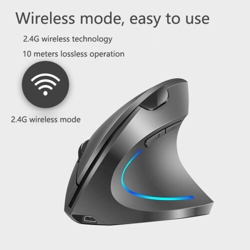 (grey) CSL-Computer Vertical ergonomic optical USB mouse/vertical model ...