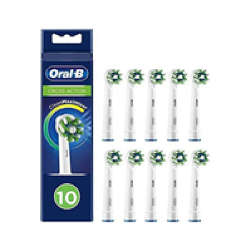 Oral-B Cross Action CleanMaximiser Replacement Toothbrush Head 10 Pack on OnBuy