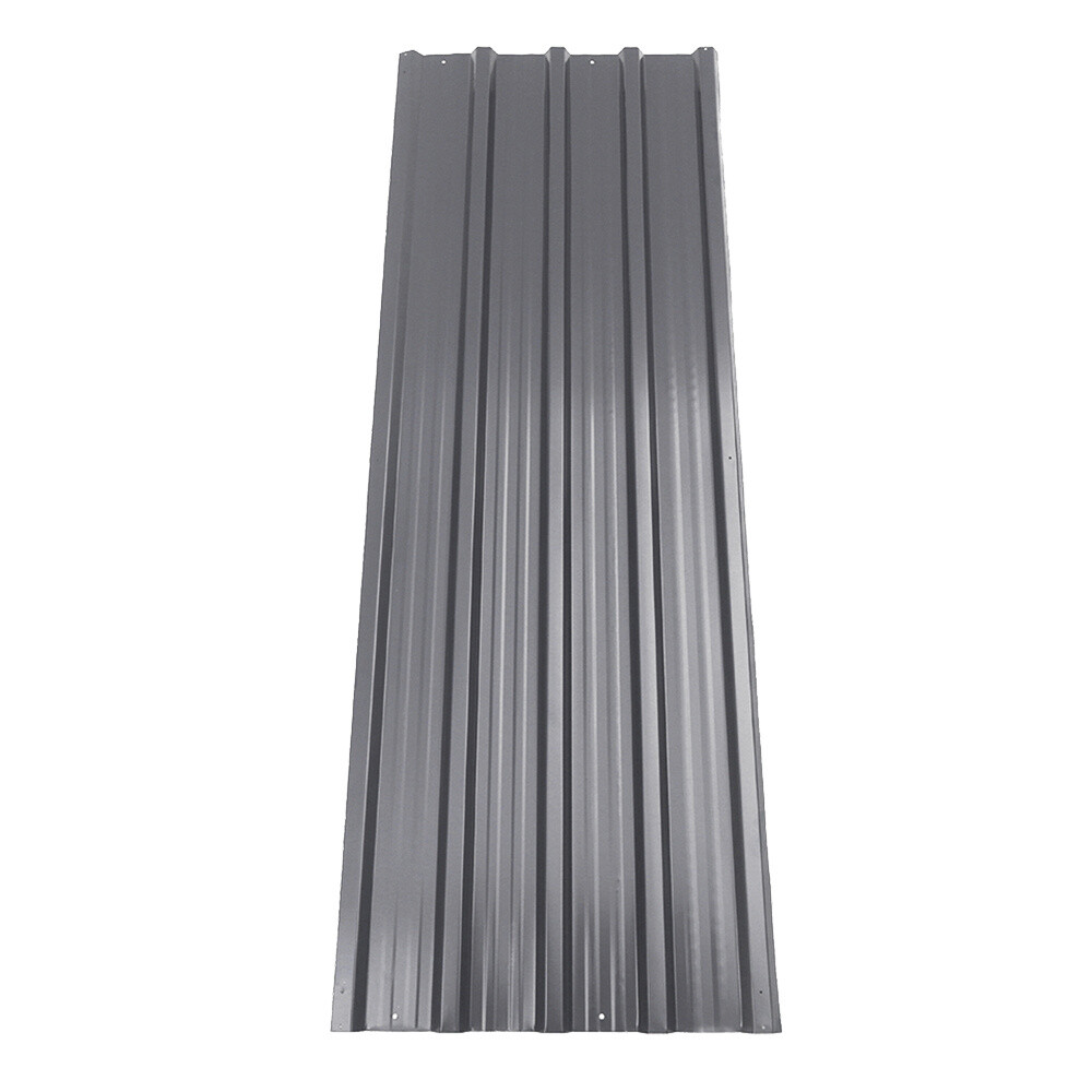 115cm L x 45cm W Steel Corrugated Panels Roofing Sheet Grey, Set of 12 ...