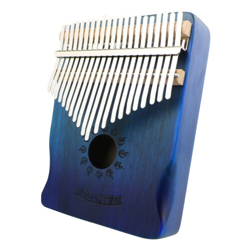 21 Tone Acacia Wood Thumb Piano Kalimba Musical Instruments(Aurora Blue ...