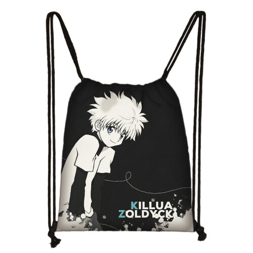 (SKD-Hunter28) Anime Backpack Hunter X Hunter Women Drawstring Bag HXH ...