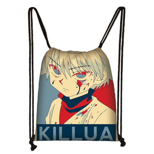 (SKD-Hunter17) Anime Backpack Hunter X Hunter Women Drawstring Bag HXH ...