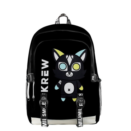 (gray) ItsFunneh Krew District Merch Backpack 2022 Casual Style School ...