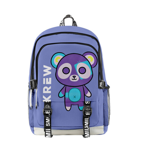 (blue) ItsFunneh Krew District Merch Backpack 2022 Casual Style School ...