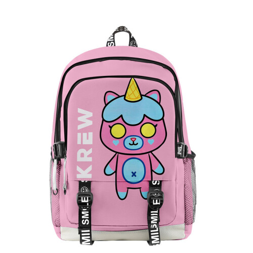(yellow) ItsFunneh Krew District Merch Backpack 2022 Casual Style ...