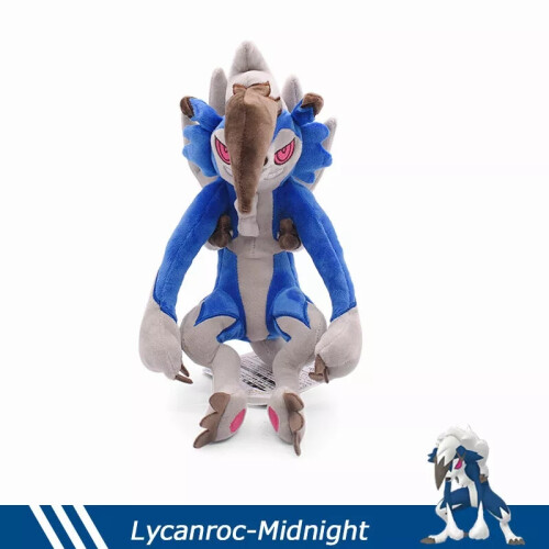 (Lycanroc-midnight-Blue) Shiny Midnight Lycanroc Plush Soft Toy Doll ...