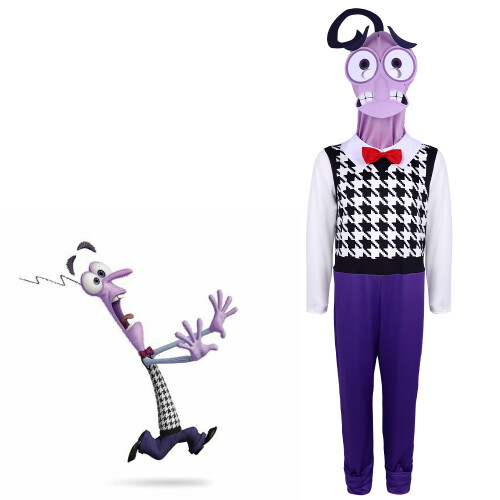 (150cm) Kids Fancy Dress Up Inside Out 2 Movie Character Fear Emotion ...