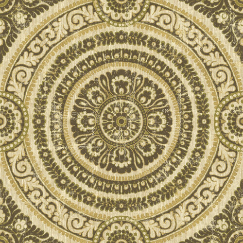 Wallquest Caspia Damask Circle Gold Wallpaper Classic Acrylic Coated ...