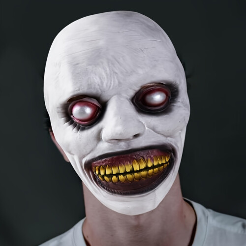 (A1 (White)) Creepy Halloween Mask Smiling Demons Horror Face Masks The ...