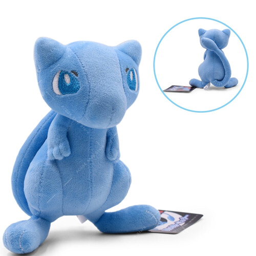 TAKARA TOMY 18CM Pokemon Plush Toys Shiny Mew Anime Cute Peluche Dolls ...