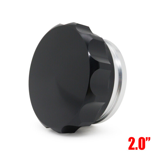 (2 inch black) OD 1" ,1.5" ,2" Aluminum Weld Bung And Cap Fuel Surge ...