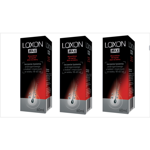 3 x Loxon Max 5% Hair Loss Treatment Solution Spray Serum 60ml on OnBuy