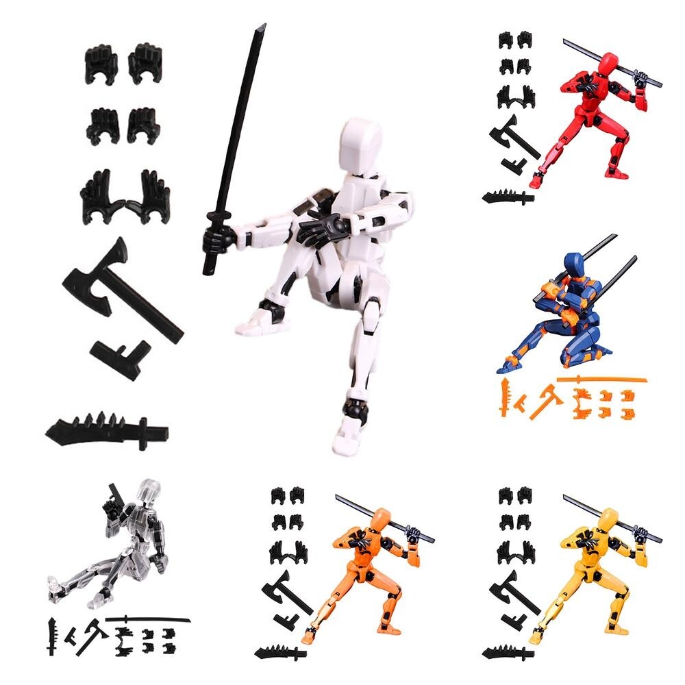 3D Printed Movable Robot Articulated Figure Robot Multi Joint Movable ...