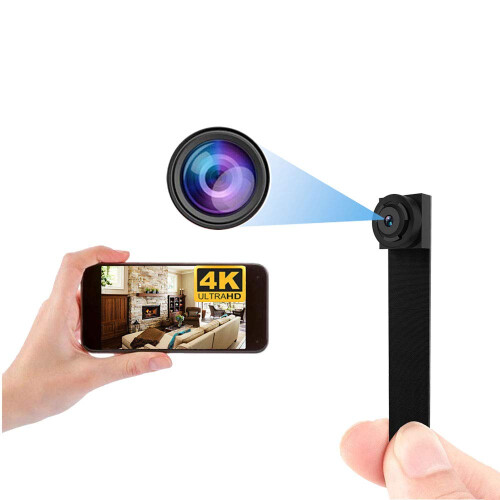 Spy Camera Wireless Hidden Camera, Real 4K HD DIY Mini WiFi Camera Home ...