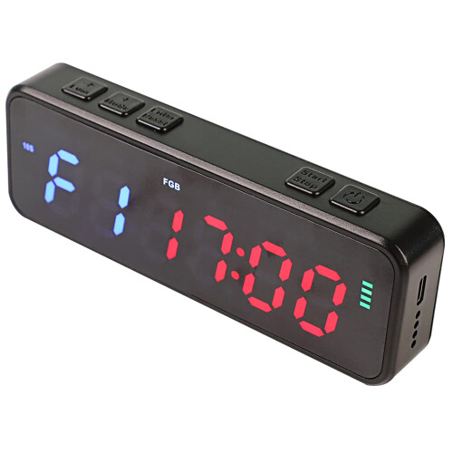 Mini Gym Timer with USB Rechargeable and Built-in Magnetic Spine,1 inch ...