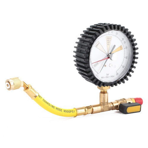 Nitrogen Pressure Gauge, Air Conditioning Pressure Test Kit Nitrogen ...