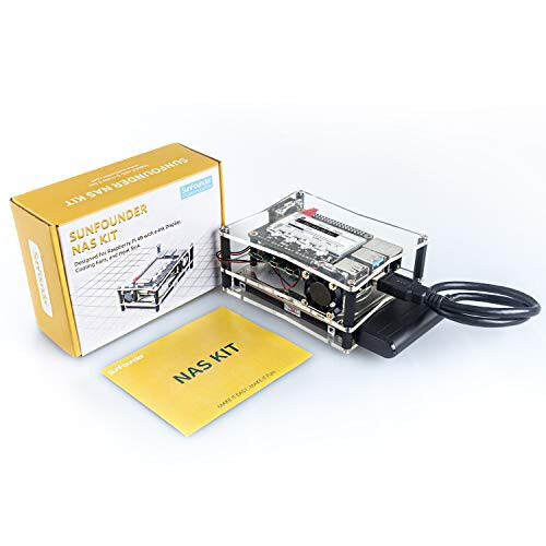 NAS Kit for Raspberry pi 4B 3B+ 3B 3A+ 2B, NAS Hat, Dual fan, Micro SD ...