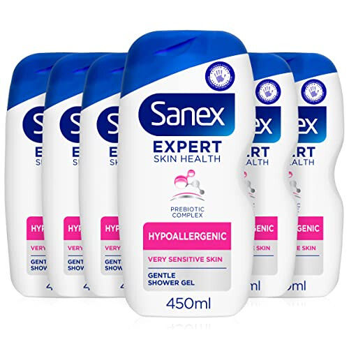 Sanex Body Wash, Expert Skin Health, Hypoallergenic Shower Gel ...