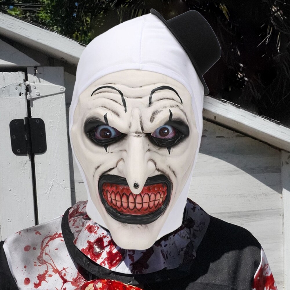 Creepy Terrifier Art The Clown Mask Cosplay Horror Demon Killer Joker ...