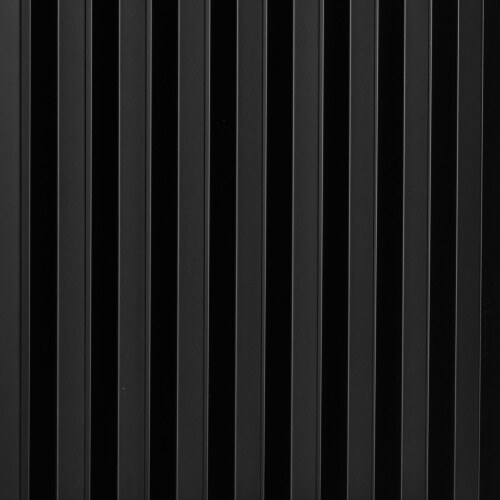 (Matte Black, Set of 20) 3D Wall Panels (50x50cm) 3D Fluted Line Design ...
