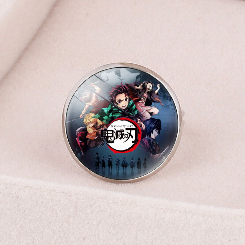 (06712) Highquality Demon Slayer Adjustable Ring Featuring Tanjiro ...