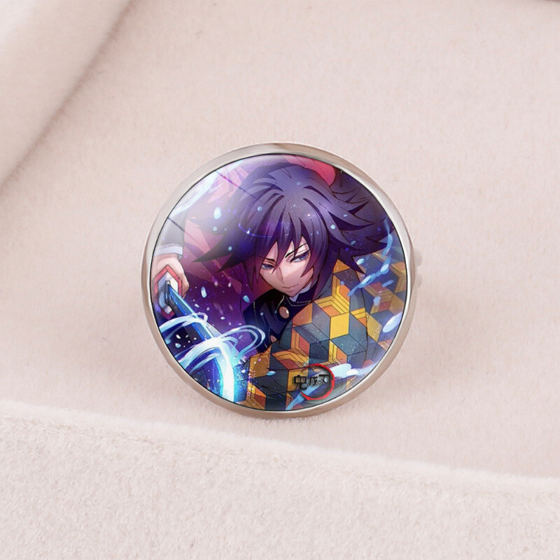 (06709) Highquality Demon Slayer Adjustable Ring Featuring Tanjiro ...
