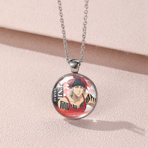 (YXL6112) Bleach Unique Anime Metal Badge Necklace Featuring Black ...